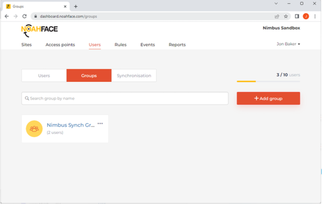 Nimbus NoahFace Integration